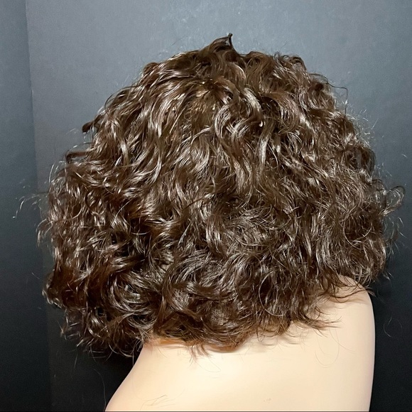 Sepia | Hair | Nwt Sepia 0 Human Hair Wig Dark Brown Curly | Poshmark